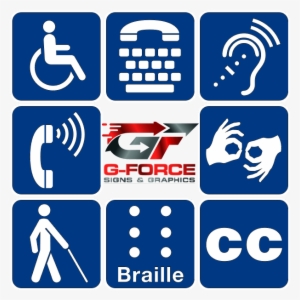 Ada Signs - Americans With Disabilities Act - 616x616 PNG Download - PNGkit
