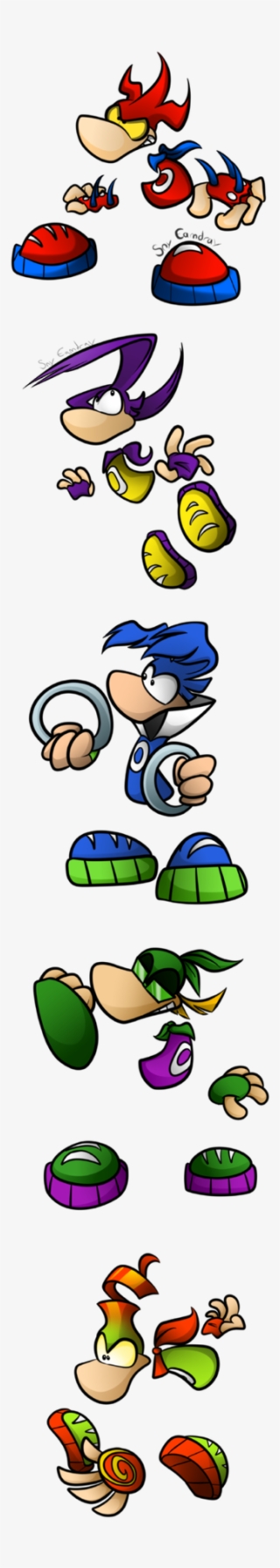 Beta Rayman - Rayman Power Ups - 418x1911 PNG Download - PNGkit