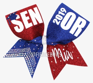 Senior Three Color Glitter And Rhinestone Bow - Label - 1024x1024 PNG ...