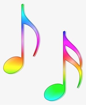 Notas Musicales De Colores - 583x720 PNG Download - PNGkit