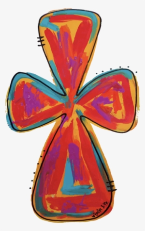 Watercolor Cross - Illustration - 600x600 PNG Download - PNGkit