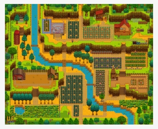 Delmona - Stardew Valley Standard Farm Layout - 1280x1040 PNG Download - PNGkit