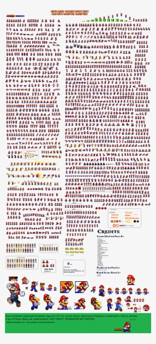 Mario Full Sprite Sheet - 1712x3776 PNG Download - PNGkit