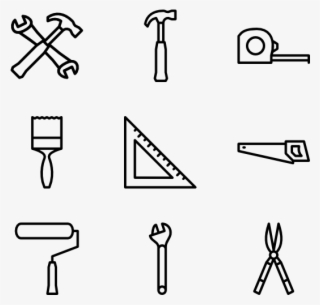 Tools - Line Art - 600x564 PNG Download - PNGkit