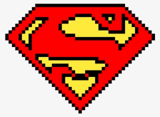Pixel Art Logo Superman - 610x610 PNG Download - PNGkit