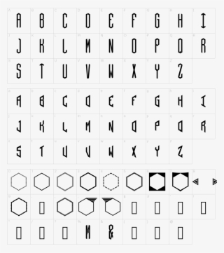 Font Characters - Hexfont - 1000x1150 PNG Download - PNGkit