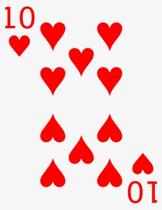 Cards 10 Heart - 10 Heart Cards - 747x1046 PNG Download - PNGkit