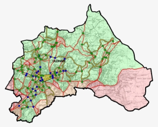 Postcode Map Greater Manchester - 1200x873 PNG Download - PNGkit