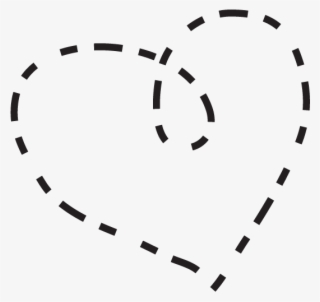 Dashed Love Heart - Circle - 616x700 PNG Download - PNGkit