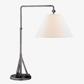 Battery Operated Reading Lamp Brass Swing Arm Wmodern - Lampshade ...