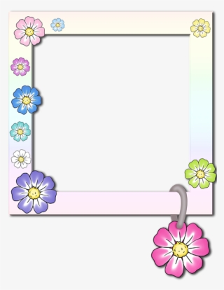 Coloring For Kids [book] Clipart Flower Picture Frames - Flowers Frames ...