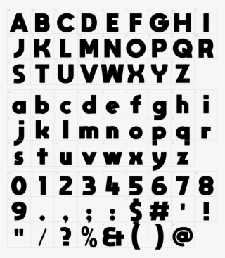 Font Characters - Illustration - 1000x1150 PNG Download - PNGkit