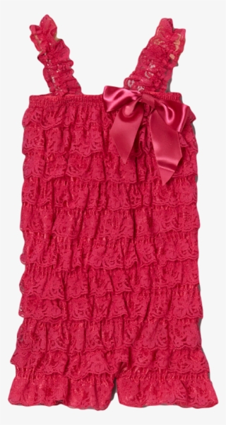 Hot Pink Lace Ruffle Romper - Ruffle - 1000x1201 PNG Download - PNGkit