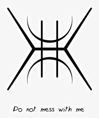 “do Not Mess With Me” Sigil Requested By Anonymous - Line Art - 750x750 ...