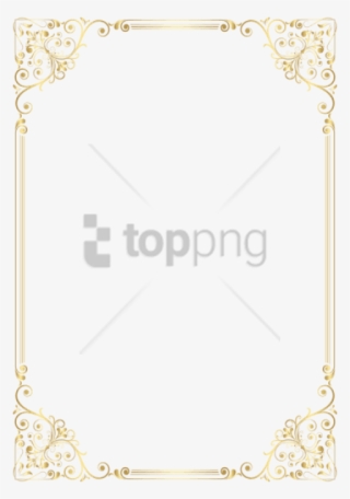Free Png Elegant Gold Page Borders Png Image With Transparent - Chain ...