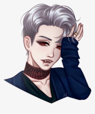C Vampire Jimin By Tenshi Chan On - วาด รูป Bts การ์ตูน - 600x656 PNG ...