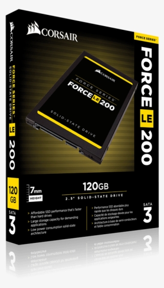 Ssd Force Le200 120gb - Ssd Corsair Force Le200 120gb - 600x800 PNG ...