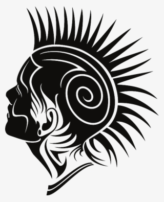 Mohawk Clipart Punk Music - Punk Vector - 518x640 PNG Download - PNGkit