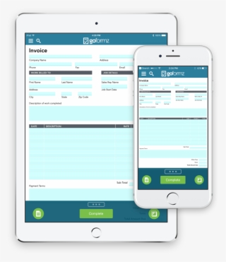 Goformz Mobile Forms In Use On Tablet And Mobile Phone - Mobile Forms ...