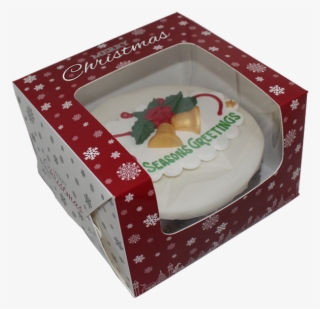 Christmas Design Cake Boxes - Christmas Cake Box With Window - 601x581 ...
