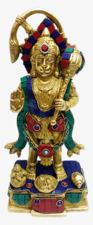 Standing Hanuman -the Protector Turquoise Stone 11" - Statue - 600x800 ...