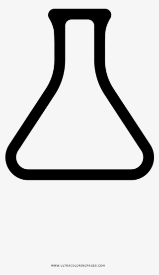 Erlenmeyer Flask Coloring Page - Line Art - 1000x1000 PNG Download - PNGkit