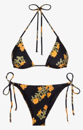 Flower Triangle Bikini - Swimsuit Top - 854x1024 PNG Download - PNGkit