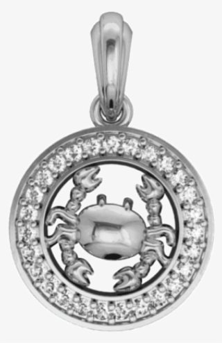 Cancer Charm In Silver With 27 Diamonds - Gold Sagittarius Charm For ...