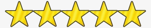 Fivestars - 4 And A Half Star Review - 2490x499 PNG Download - PNGkit