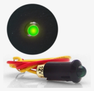 Universal Indicator Light Green 12v Led Deluxe Black - Green Indicator ...