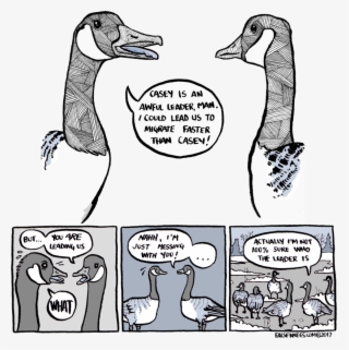 First - Geese Comic False Knees - 600x884 PNG Download - PNGkit
