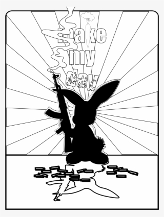 Easter Rabbit Png Pic - Scared Rabbit - 1000x664 PNG Download - PNGkit