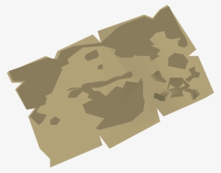 A Map Of The Route To Crandor - Triangle - 1132x891 PNG Download - PNGkit