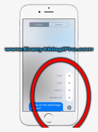 Slam, Loud, Gentle And Invisible Ink Ios 10 Messages - Iphone - 850x899 ...