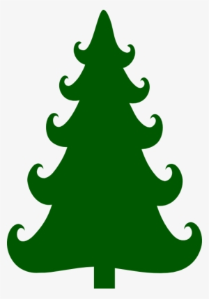 Curly Christmas Tree - Christmas Tree Svg Free - 500x715 PNG Download ...