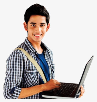 Laptop Clipart Boy - Boy With Laptop - 640x480 PNG Download - PNGkit