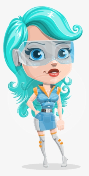 Neonna The Shiny Future Girl - Cartoon Fantasy Characters - 460x464 PNG ...
