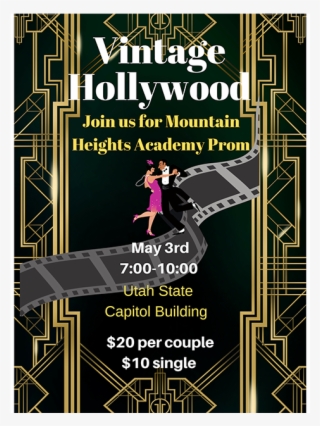 Prom 2019 Advertisement With Theme Of Old Hollywood - Poster - 1470x631 ...