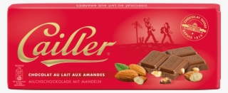 Milk Chocolate Tablet With Almonds 100g - Cailler - 2160x2160 PNG ...