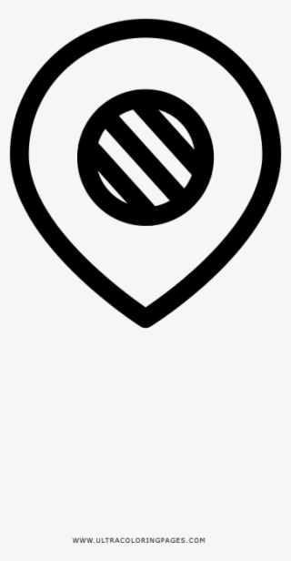 Map Marker Coloring Page - Circle - 1000x1000 PNG Download - PNGkit