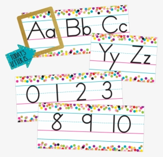 Trend® Colour Splash Cursive Alphabet Lines Bulletin - Zaner-bloser ...