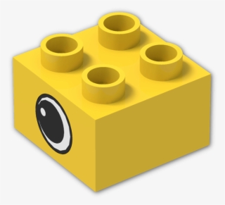 Duplo Brick 2 X 2 With Eye Pattern On Two Sides - Plastic - 800x600 PNG ...