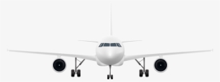 Airplane Front View Png - 1424x572 PNG Download - PNGkit