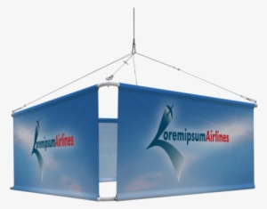 Four Sided Hanging Banner - Banner - 480x480 PNG Download - PNGkit