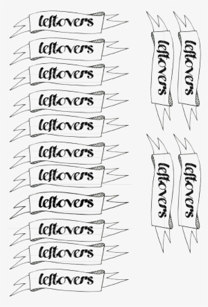 Leftover Banner Label - Sketch - 1173x1600 PNG Download - PNGkit