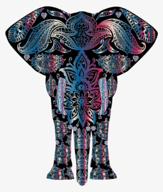 Medium Image - Colorful Elephant - 663x780 PNG Download - PNGkit