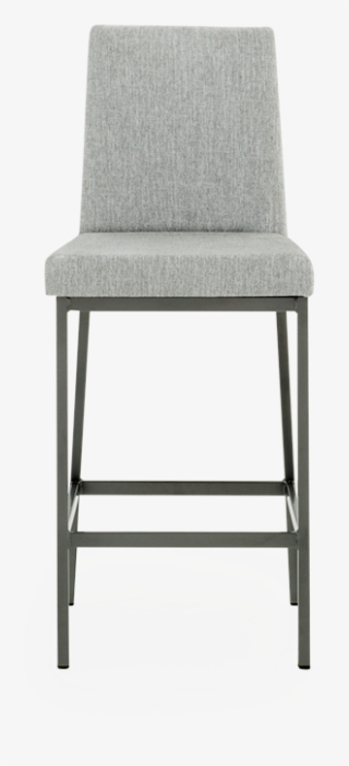 Image For Metal Stool With Grey Upholstered Seat From - Chair - 519x804 ...