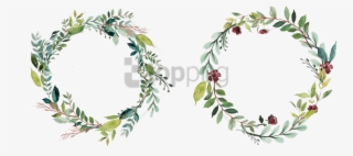 Free Watercolor Wreath With Flowers - Watercolor Wreath Png Free ...