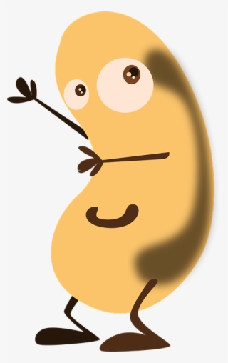 Bean, Potato, Face, Figure, Cartoon, Smile, Happy - Cartoon Bean ...