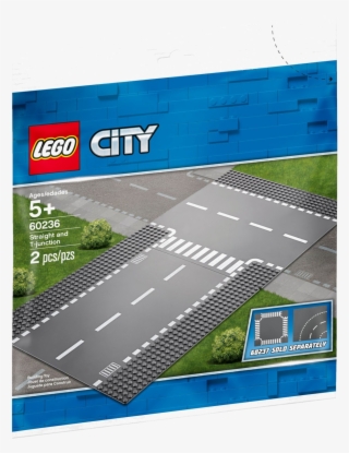 60236 Straight And T-junction - Lego 60236 - 1273x1644 PNG Download ...